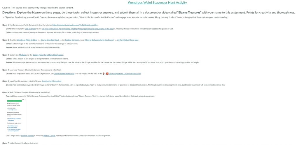 Project 2: Scavenger Hunt - Tandy's Portfolio